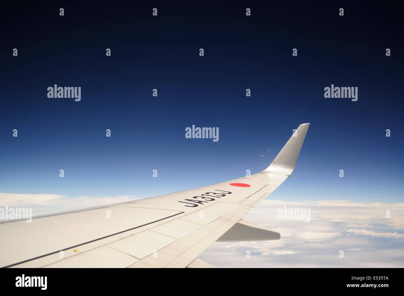 View from air plane,Japan Stock Photo - Alamy