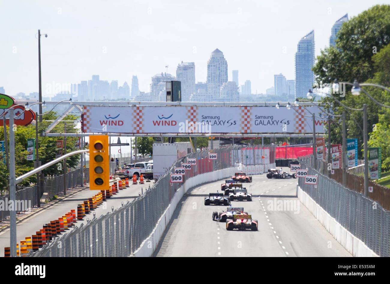 Toronto, Canada. 18th July, 2014. IndyCar Series drivers compete during ...