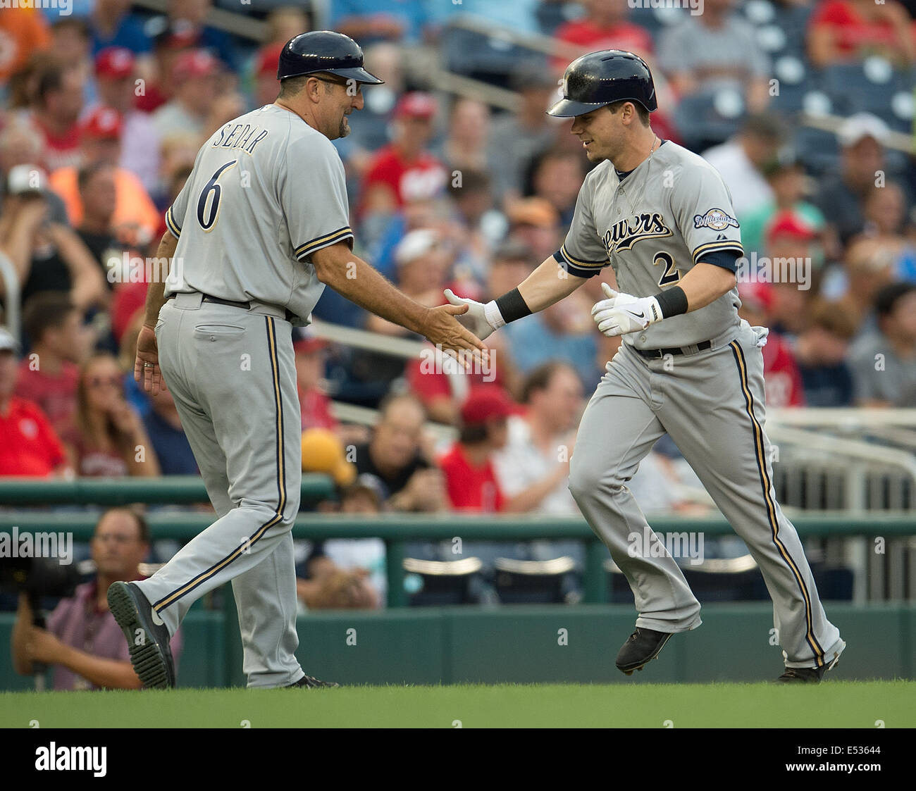 Third base coach hi-res stock photography and images - Alamy