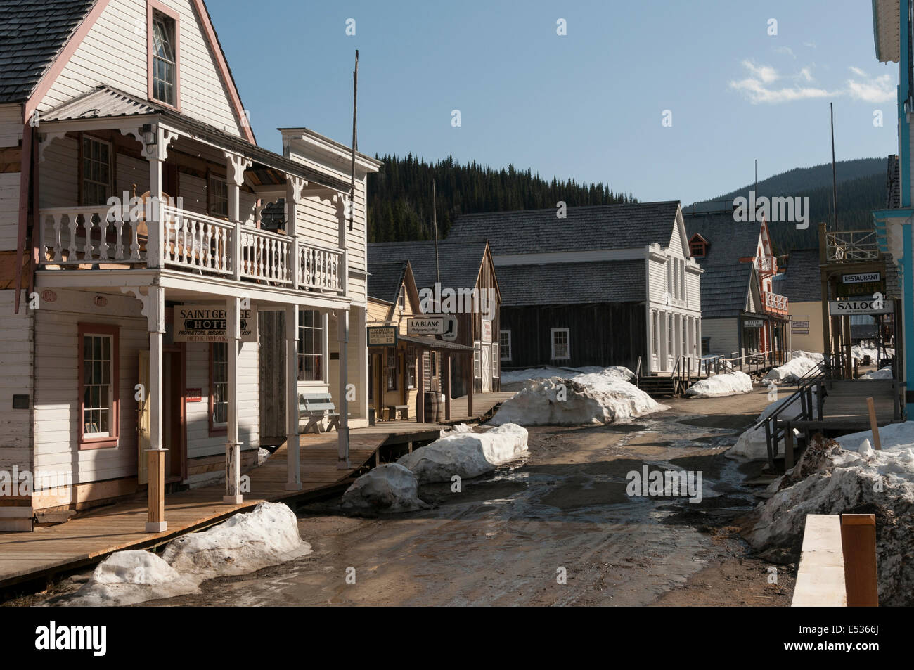 Elk203-3205 Canada, British Columbia, Barkerville Historic Town, Front ...