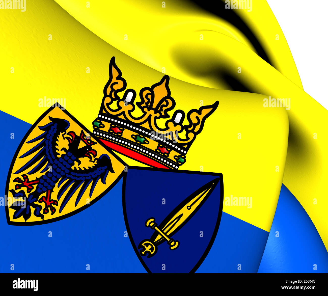 Flag of Essen, Germany. Close Up Stock Photo - Alamy