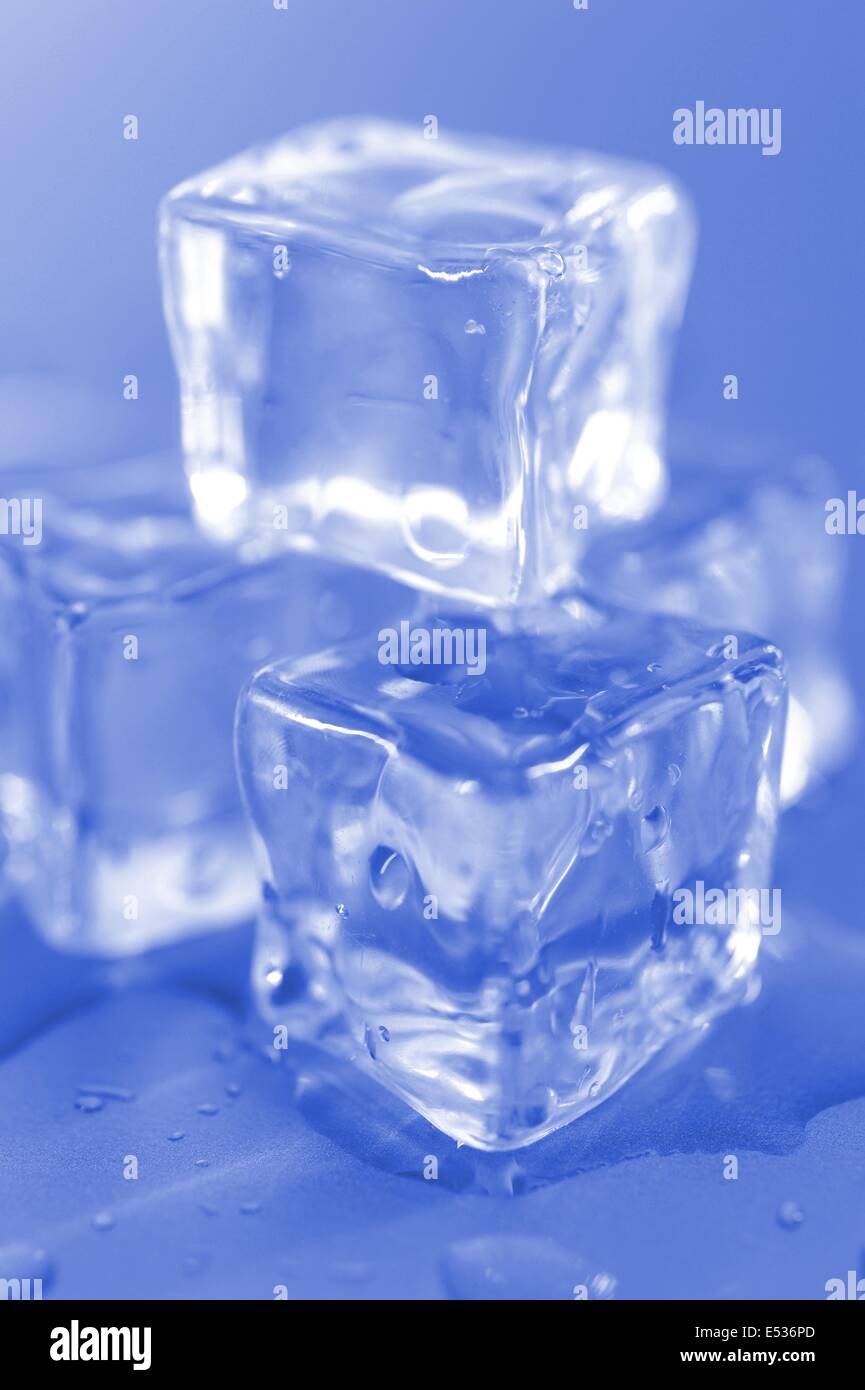 A close up shot of ice cubes Stock Photo - Alamy