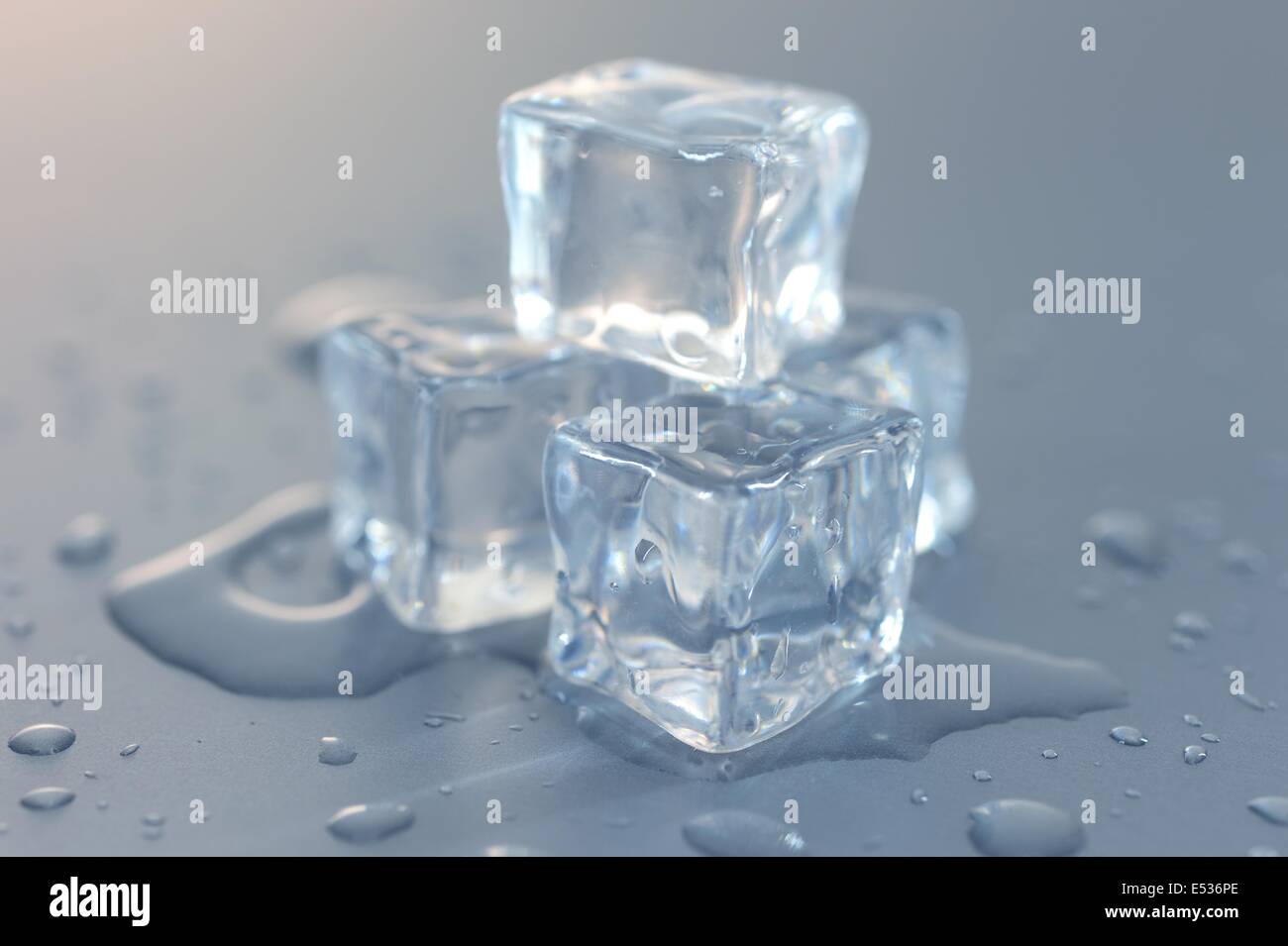 A close up shot of ice cubes Stock Photo - Alamy