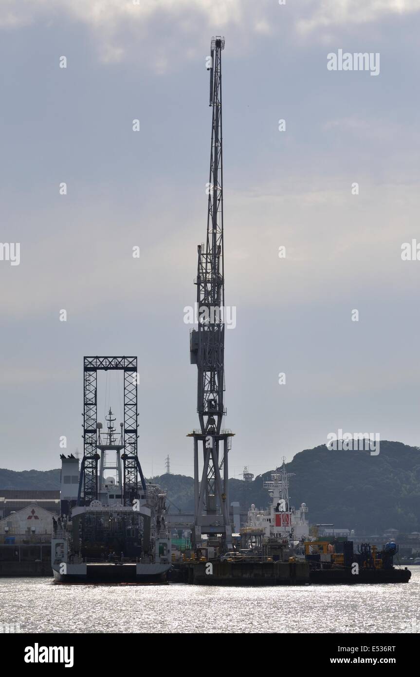 Shipyard of Mitsubishi Heavy Industries,Shimonoseki,Yamaguchi,Japan ...