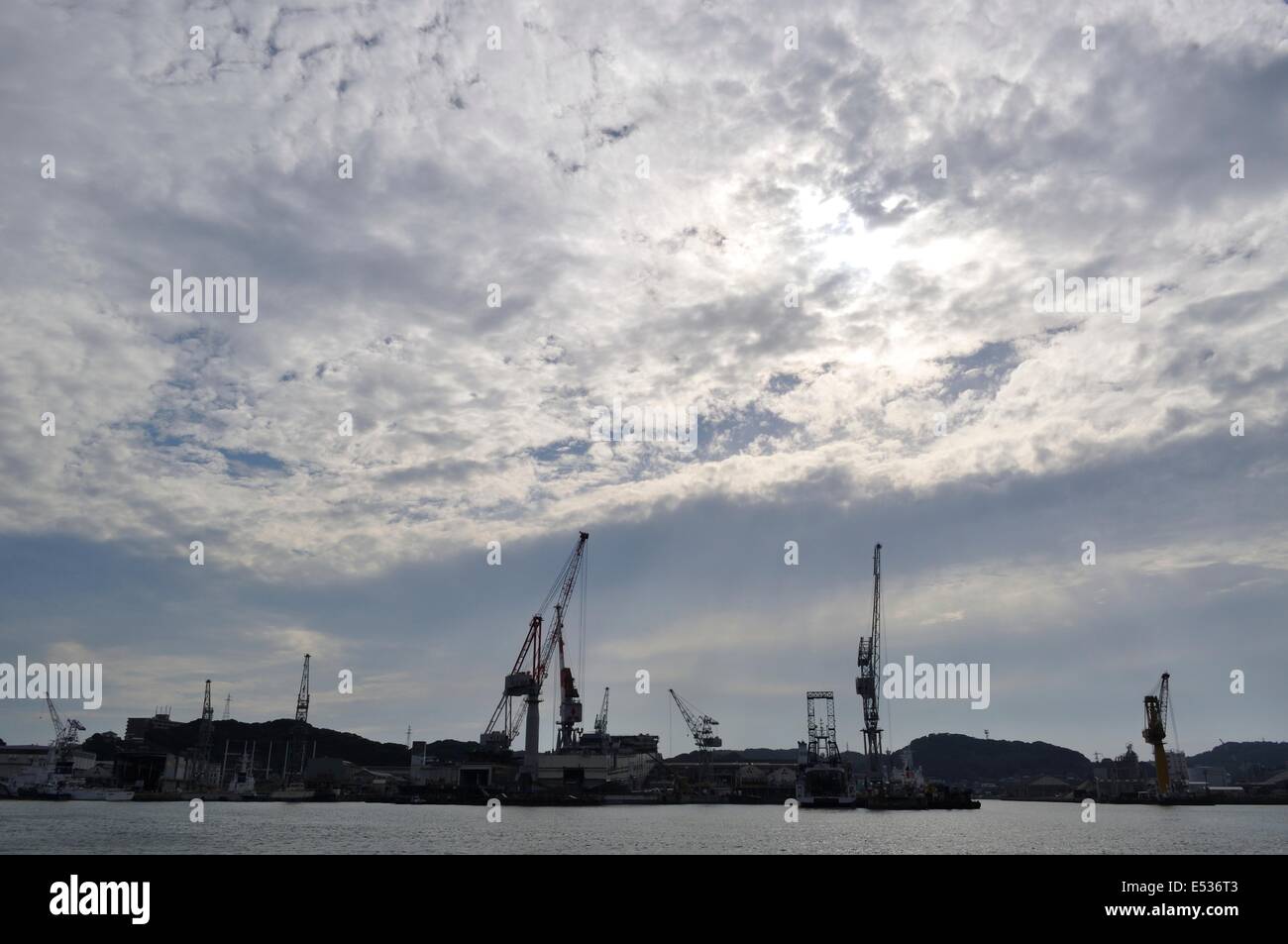 Shipyard of Mitsubishi Heavy Industries,Shimonoseki,Yamaguchi,Japan ...