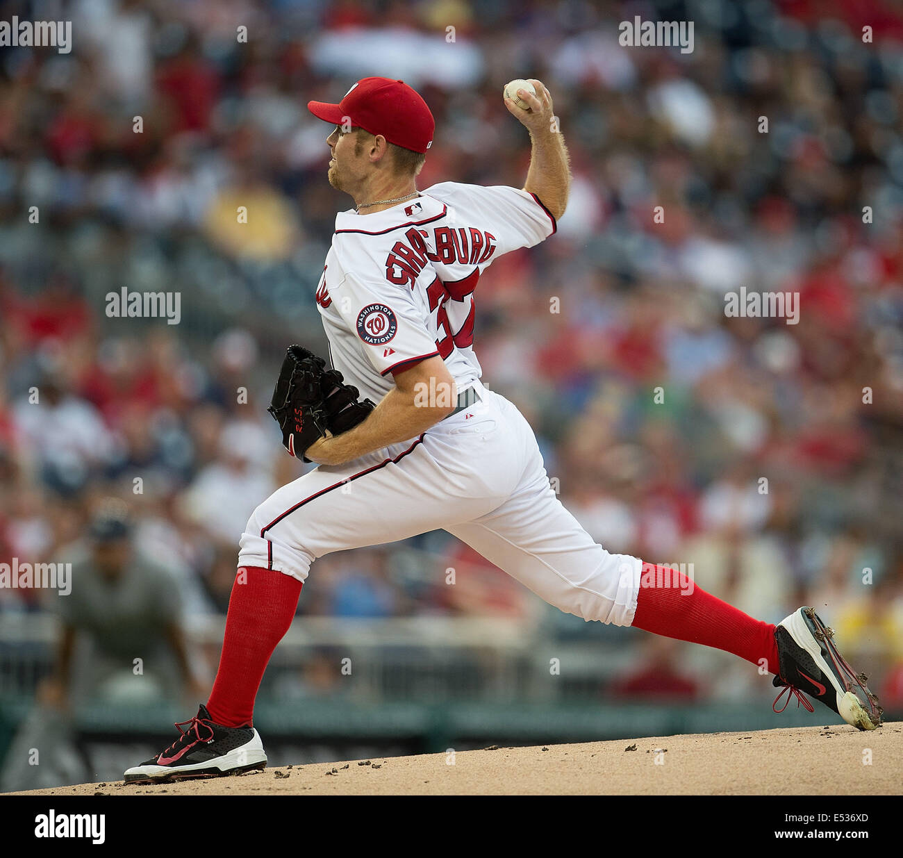 Washington, DC, USA. 18th July, 2014. Washington Nationals starting ...