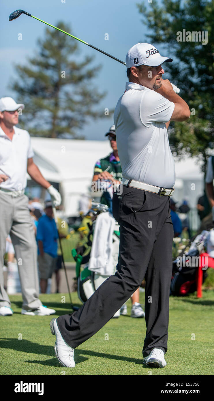 Stateline, Nevada, USA. 18th July, 2014. Former MLB All-Star pitcher ...