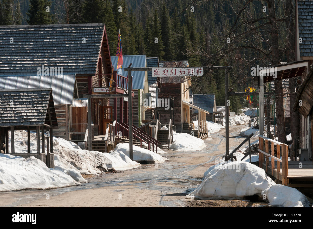 Elk203-3256 Canada, British Columbia, Barkerville Historic Town ...