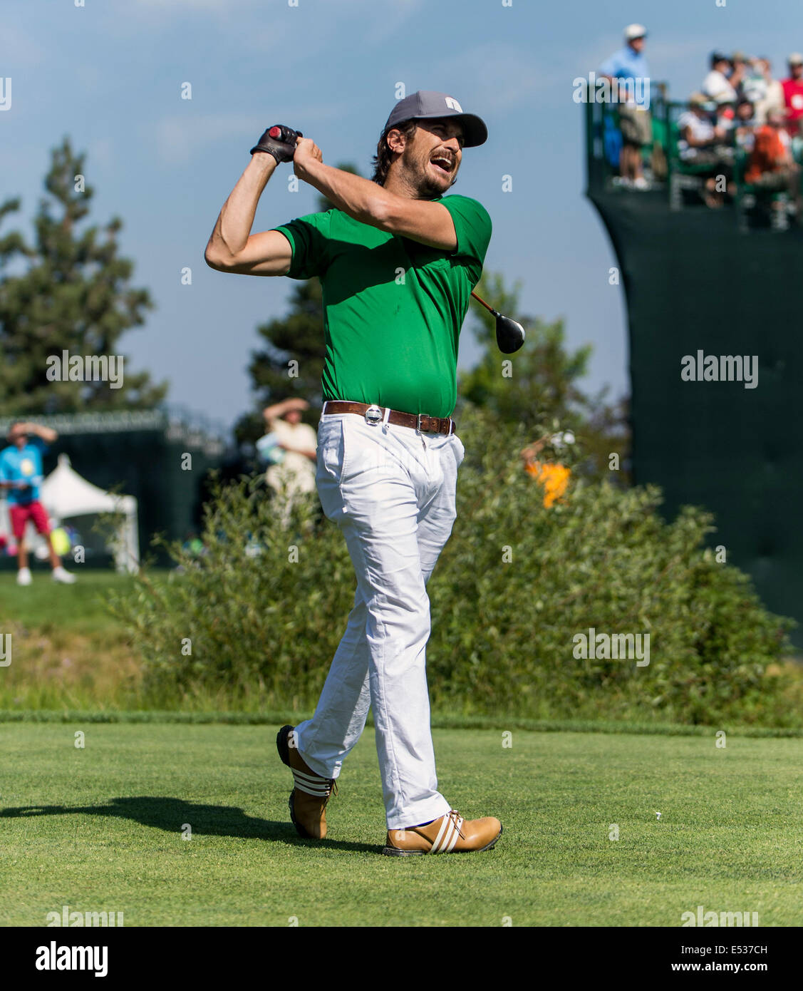 Stateline, Nevada, USA. 18th July, 2014. Actor OLIVER HUDSON plays at ...