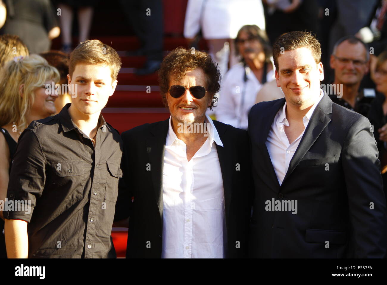Worms, Germany. 18th July 2014. Dieter Wedel (middle), the director of ...