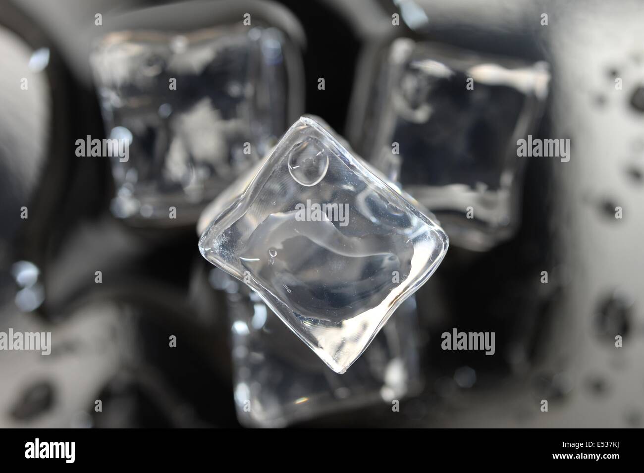A close up shot of ice cubes Stock Photo - Alamy