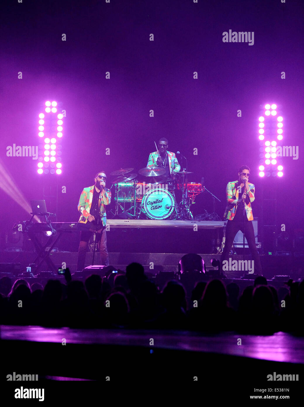 Toronto, Canada. 18th July 2014. American indie pop duo CAPITAL CITIES ...