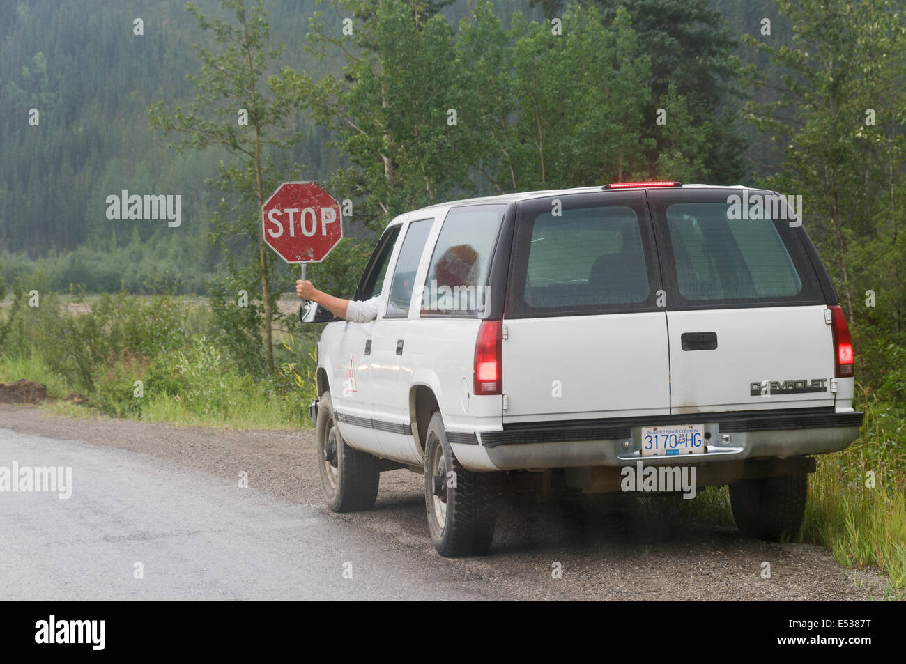 British columbia canada stop sign hi-res stock photography and images ...