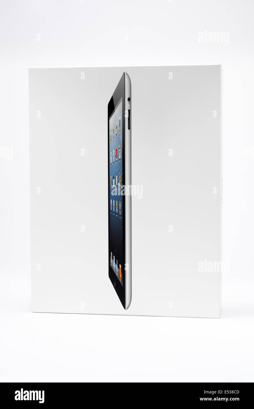 Manila,Philippines - July 17, 2014: Apple Ipad 4th generation retail box.The fourth generation ...