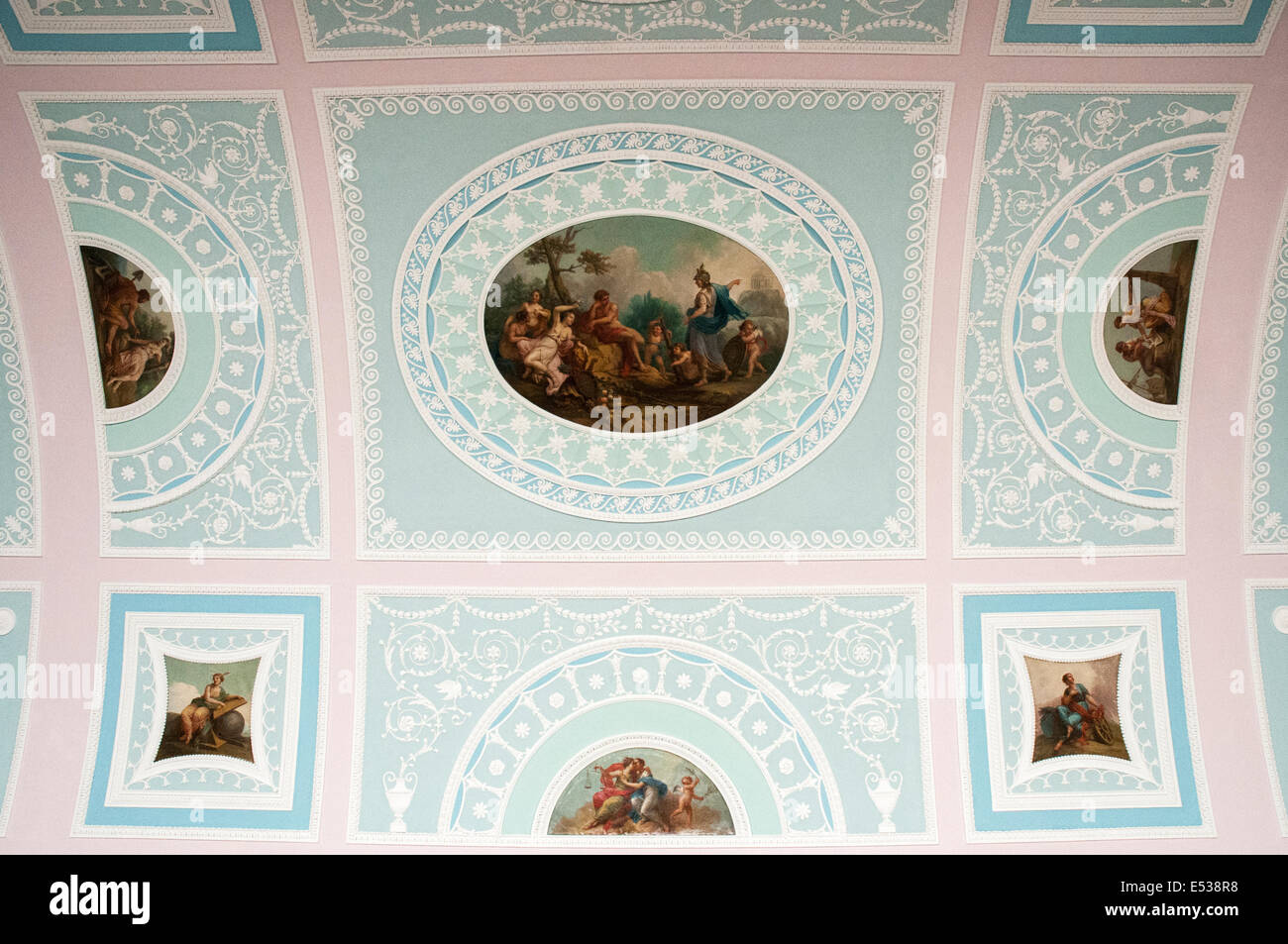 The Adam Library at Kenworth House, Hampstead Heath, London Stock Photo ...