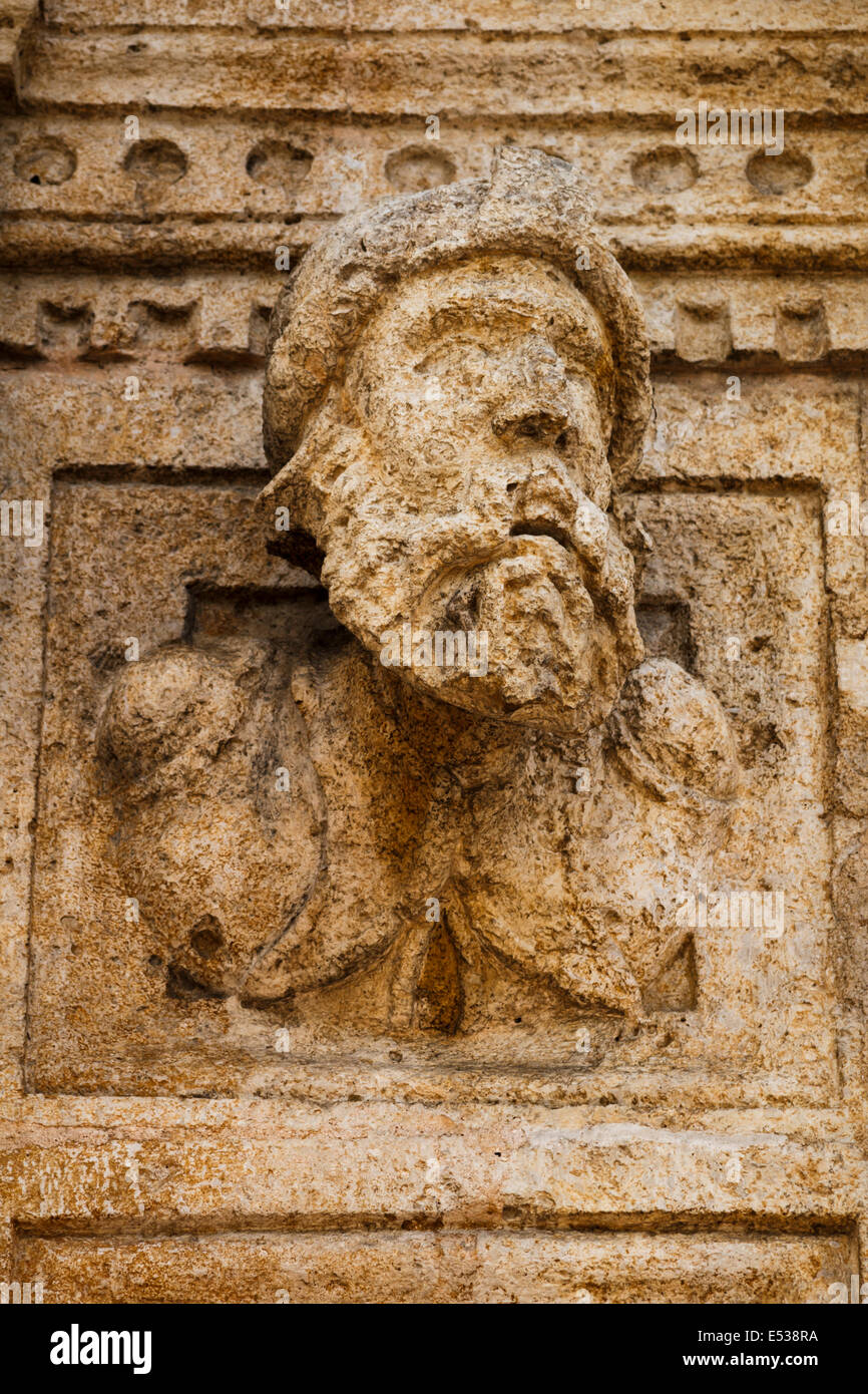 Francisco de Montejo Gargoyle in Casa de Montejo, Mérida Yucatán México ...
