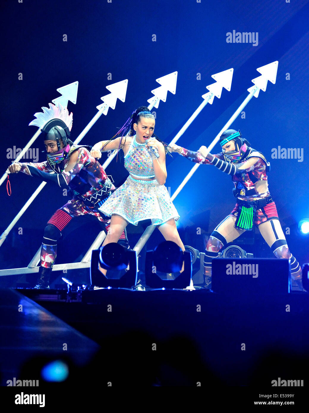 Toronto, Canada. 18th July 2014. KATY PERRY performs at the Air Canada ...