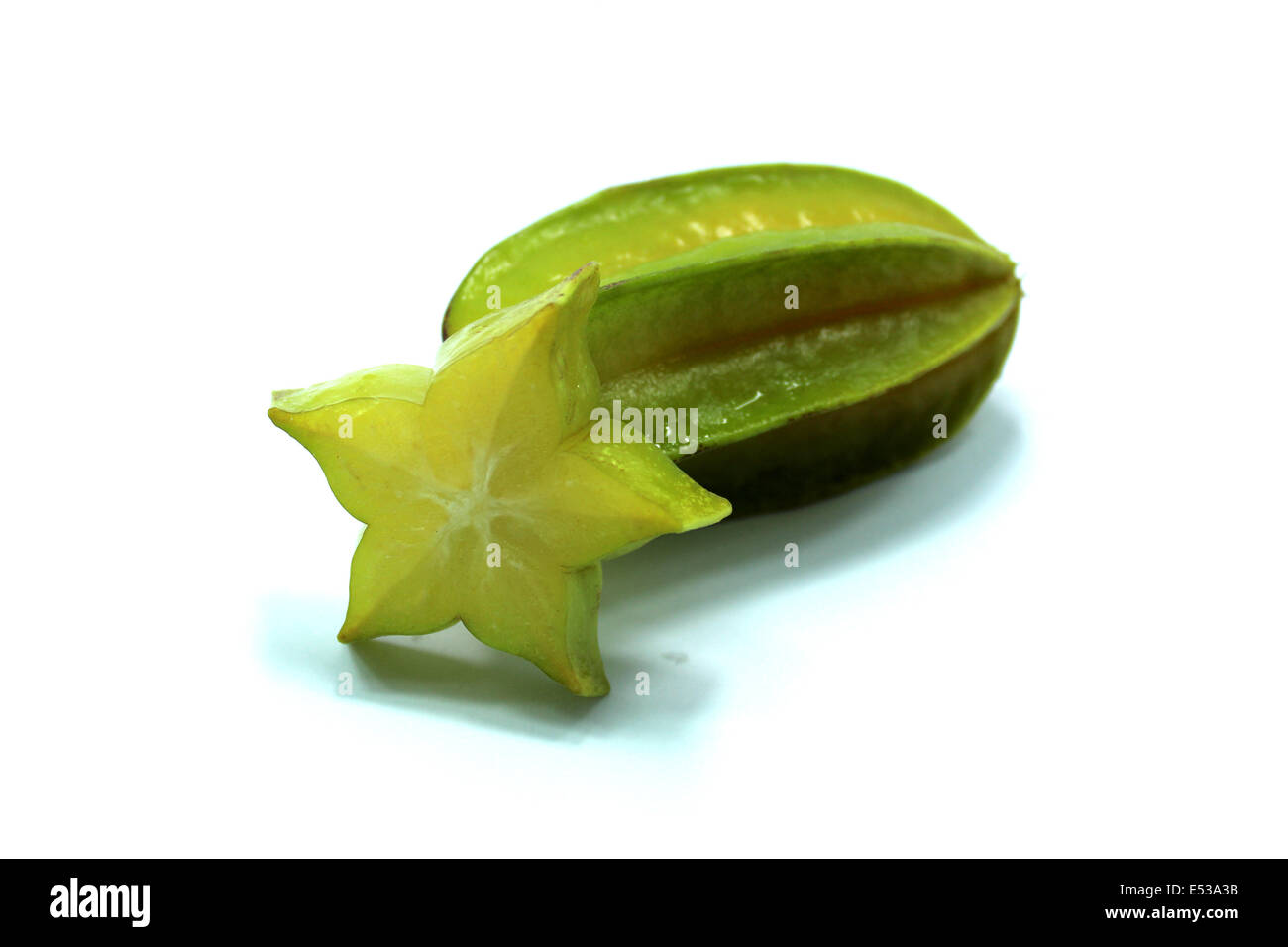 Star fruit and Star apple fruit food Stock Photo - Alamy