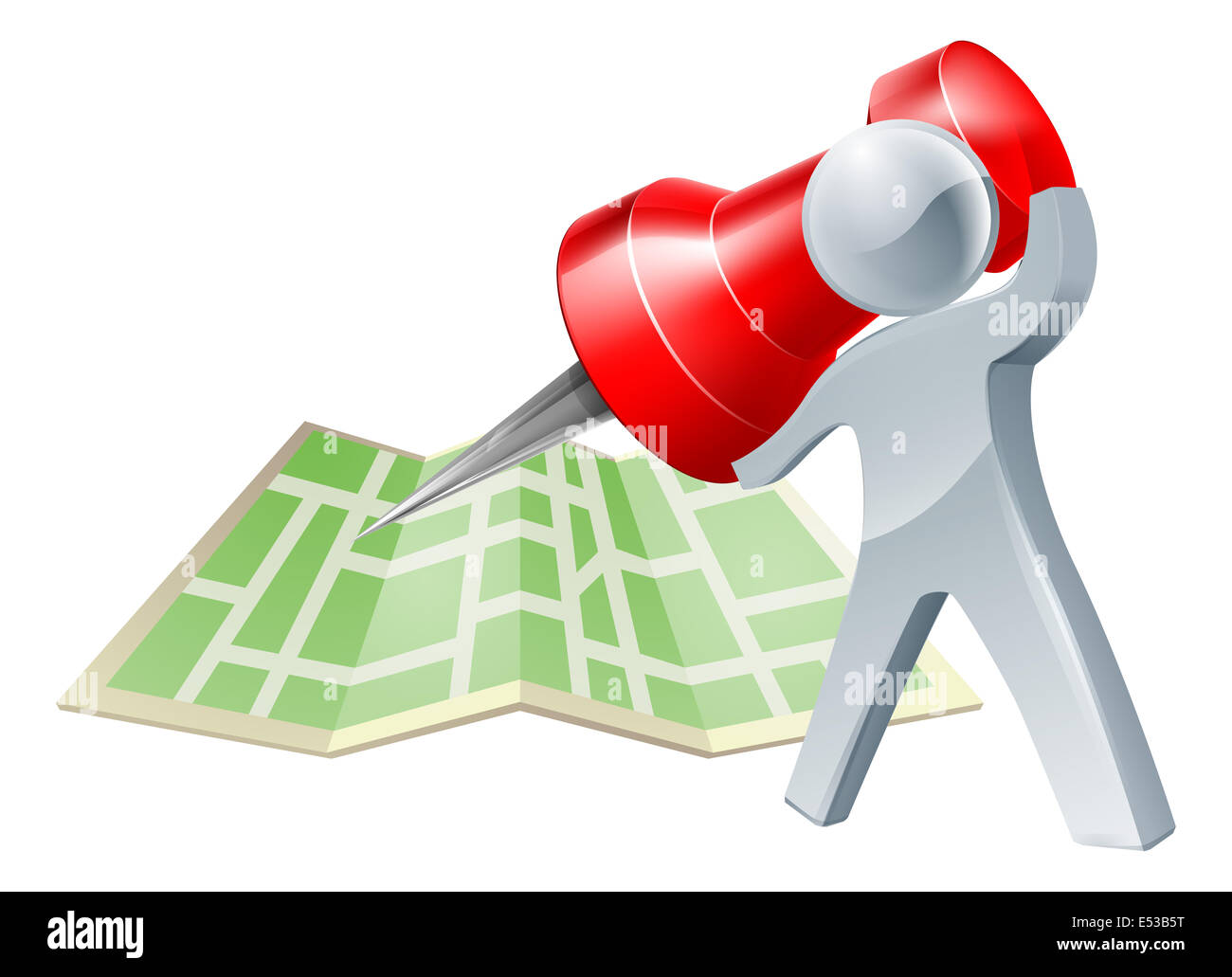 Map location pin hi-res stock photography and images - Alamy