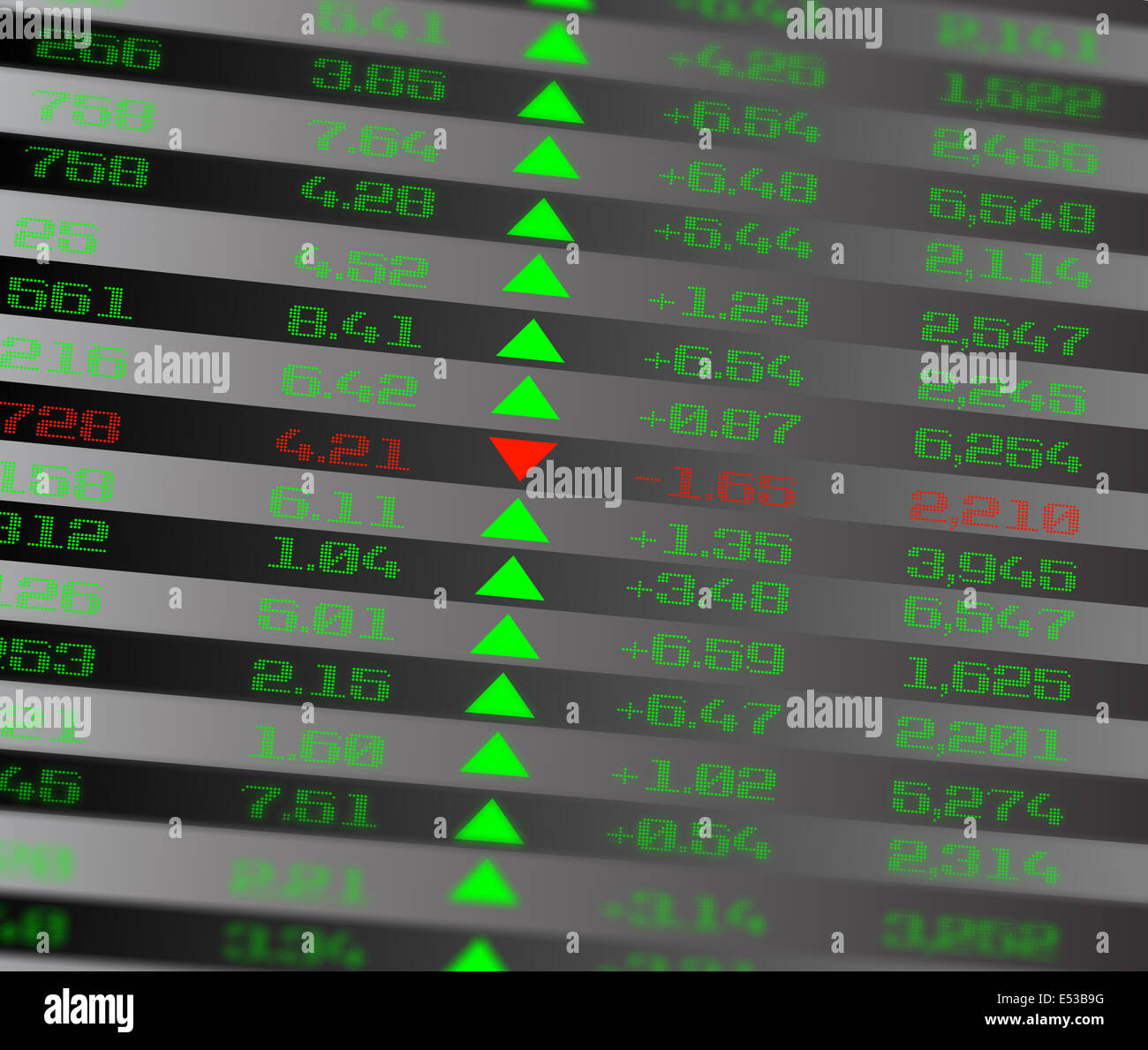 Colored ticker board on black Stock Photo - Alamy