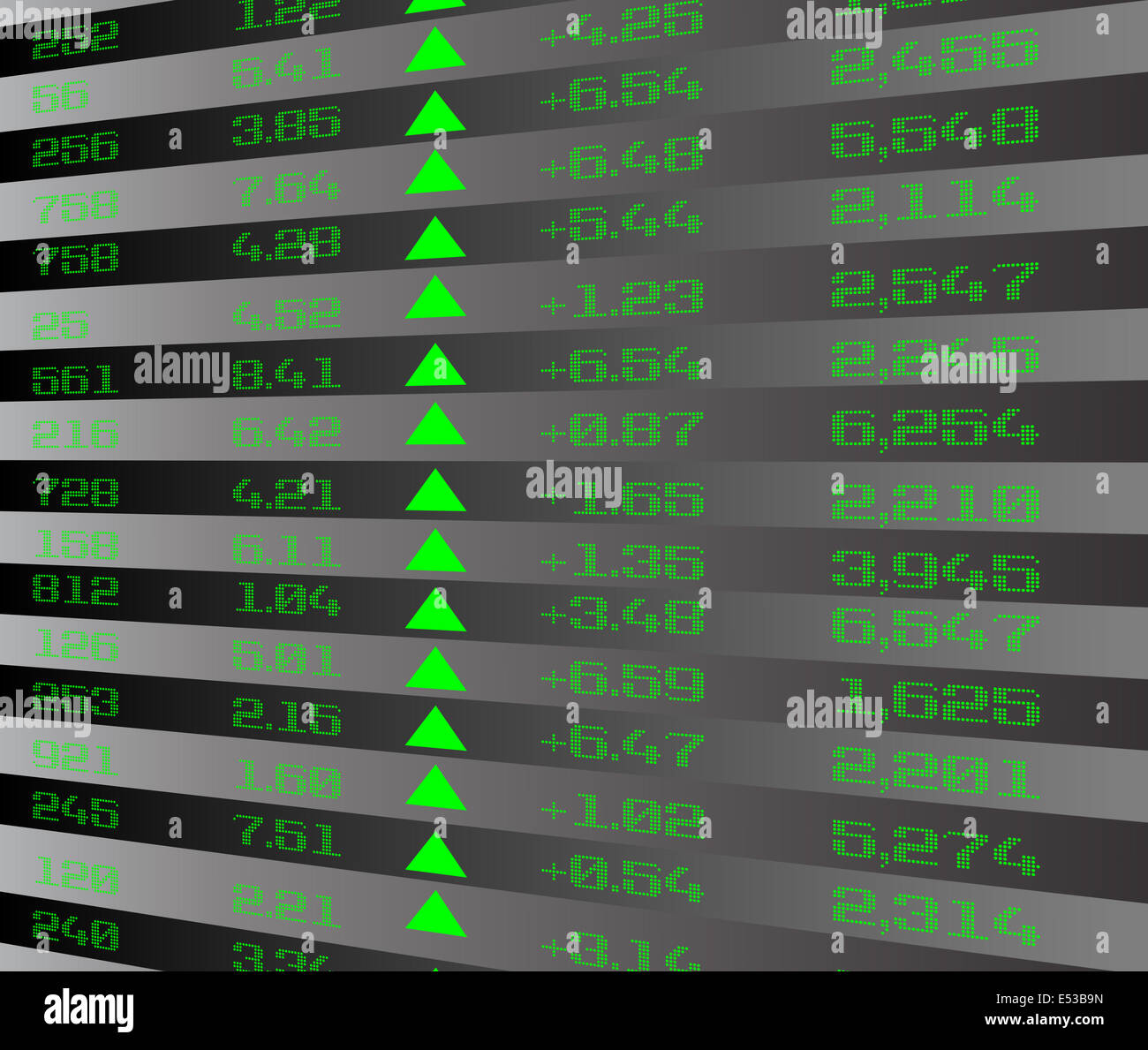 Colored ticker board on black Stock Photo - Alamy