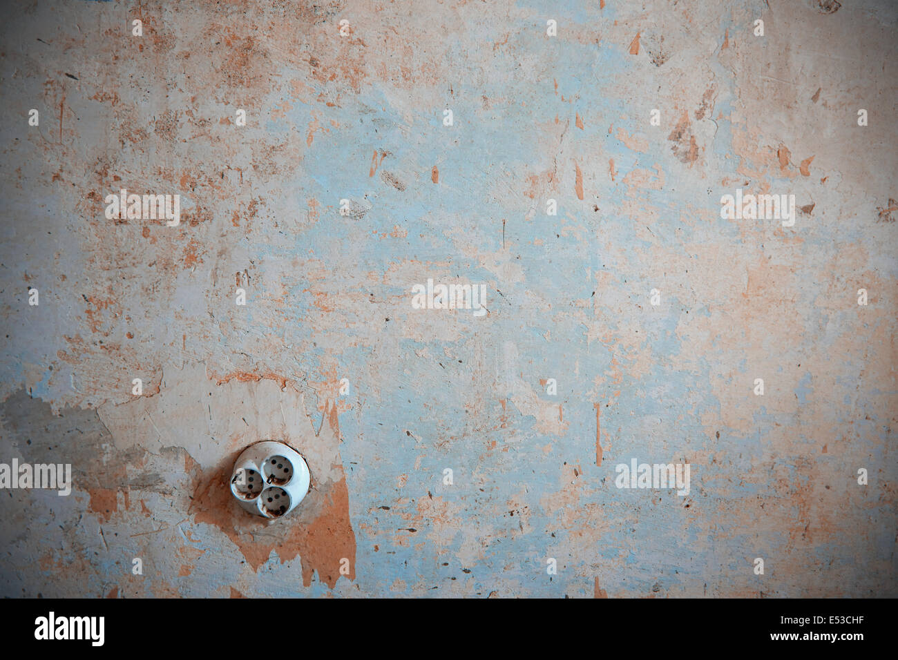 Old electric outlet on a rusty wall. Horizontal photo Stock Photo - Alamy