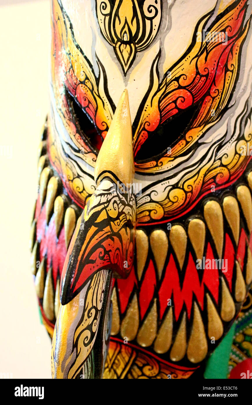 Phi Ta Khon Ghost mask in Ghosh Mash Festival Phi Ta Khon festival at ...