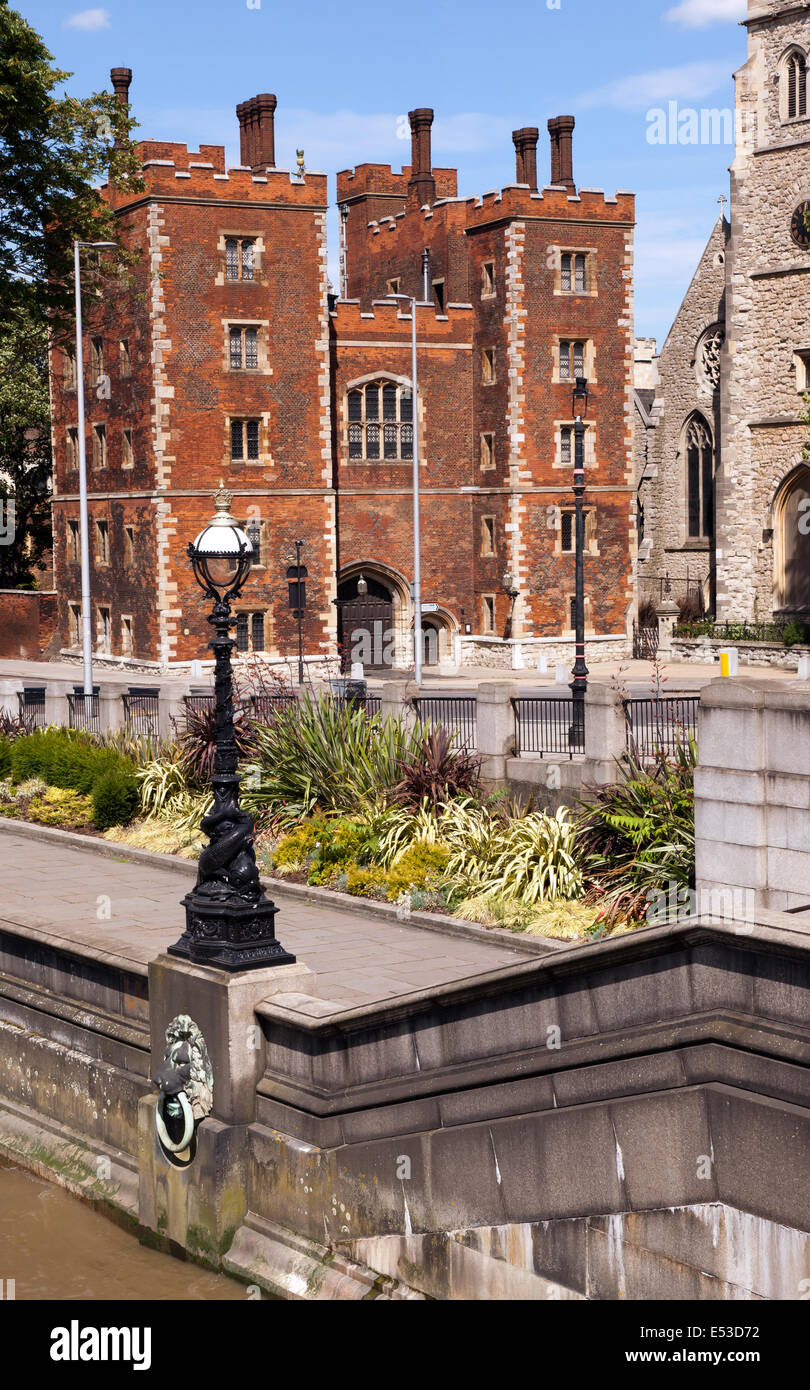 View of Gate House of Lambeth Palace from Lambeth Bridge, Lambeth ...