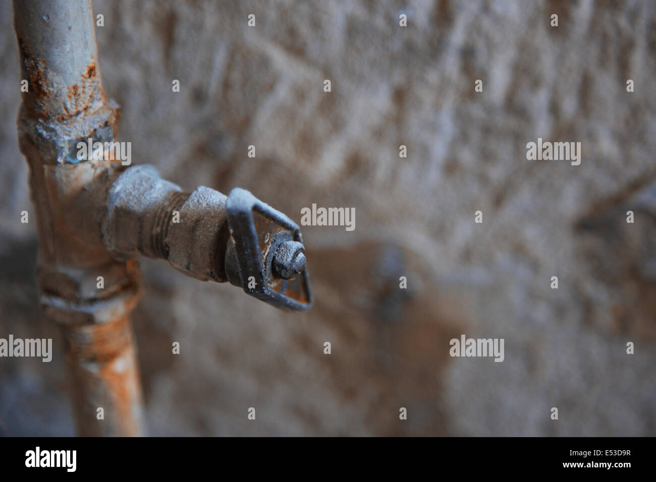 Old rusty tap. Horizontal close-up photo Stock Photo - Alamy