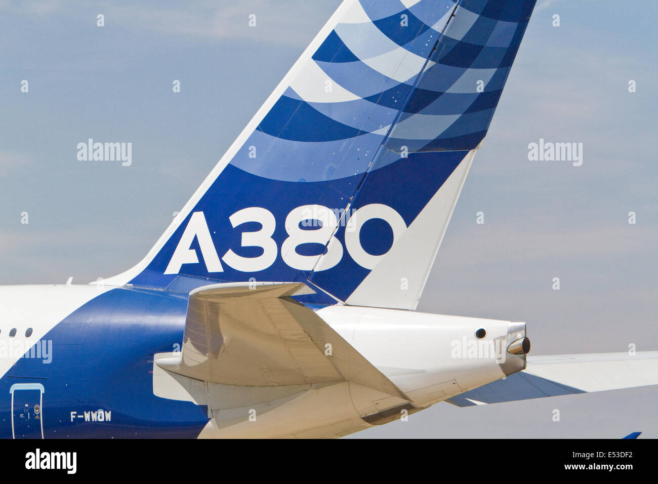 A380 tailfin hi-res stock photography and images - Alamy