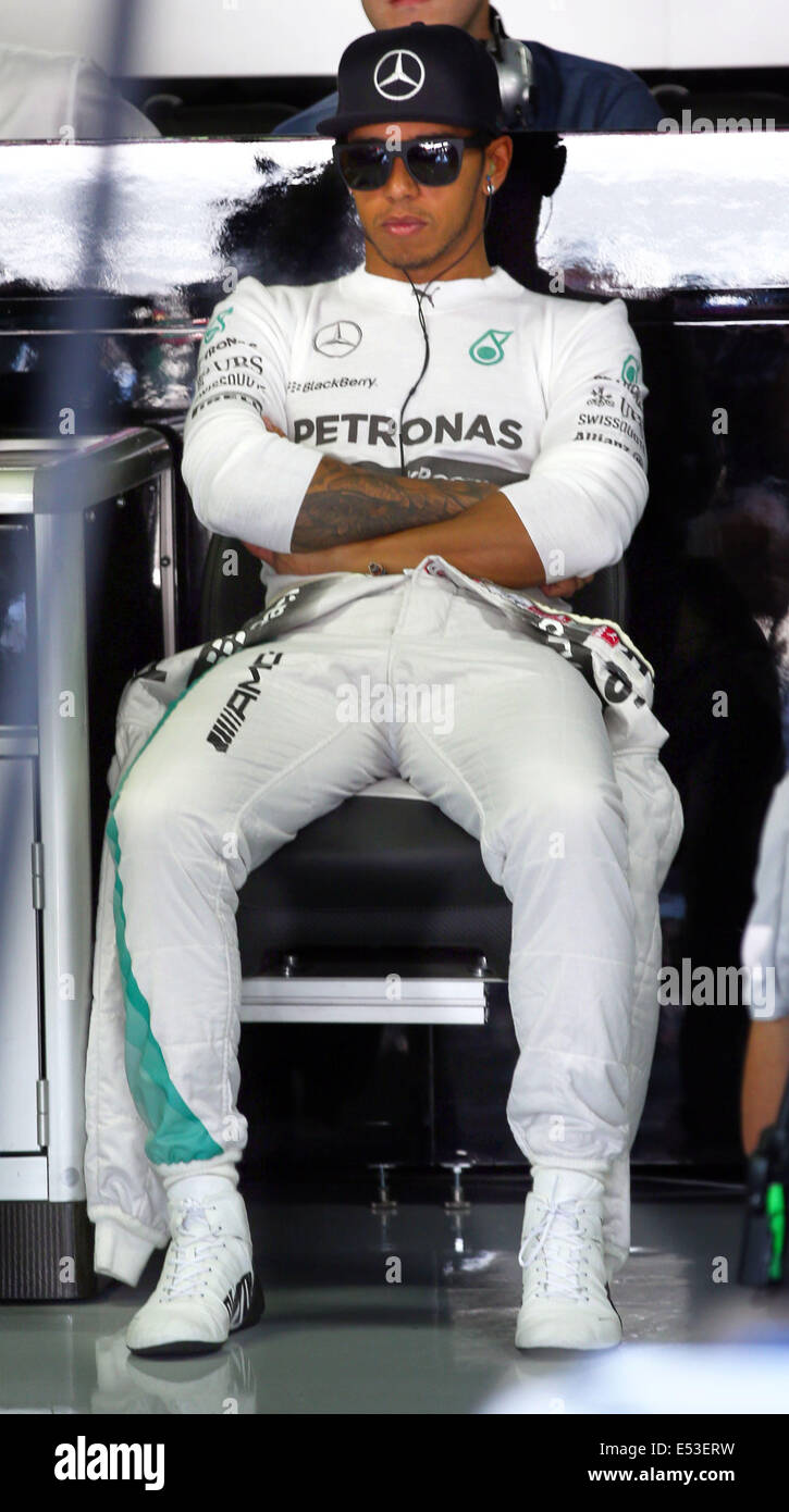 Hockenheim, Germany. 19th July, 2014. British Formula One racing driver ...