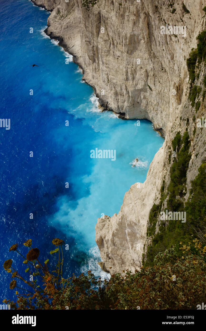 Zante, Greece - dramatic limestone cliffs Stock Photo - Alamy