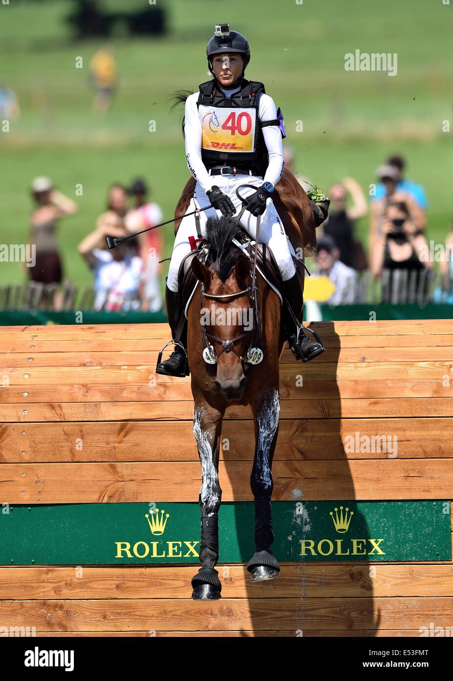 Aachen, Germany. 19th July, 2014. German rider Ingrid Klimke on her ...
