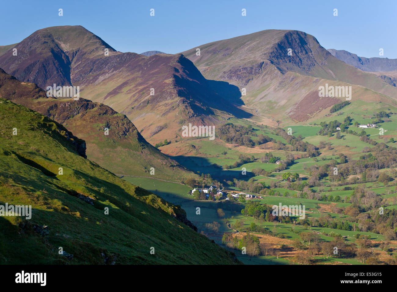 Stunning view over The Newlands Valley from Catbells near Keswick, Lake ...