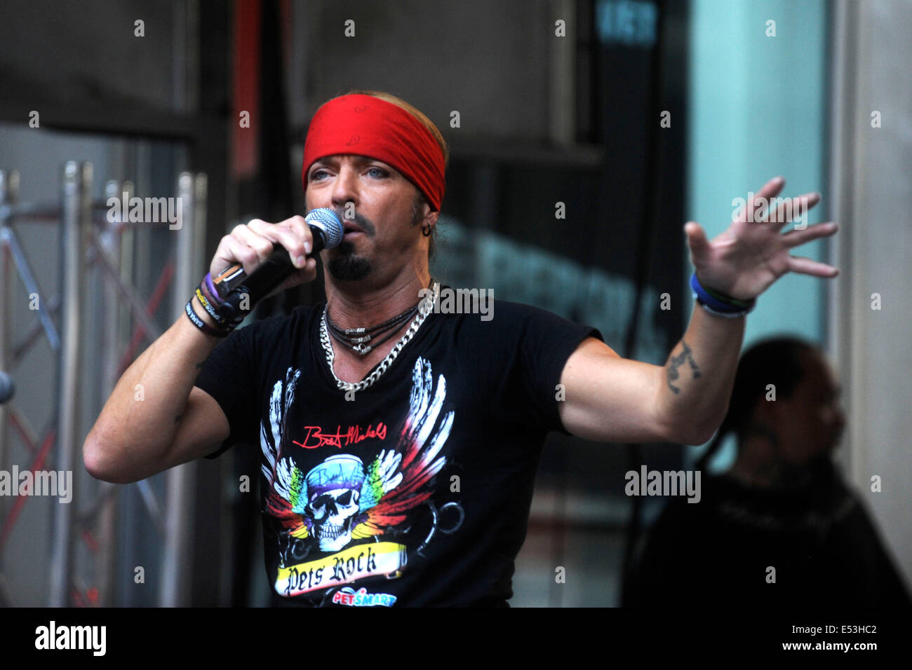 New York, NY, USA. 18th July, 2014. Singer/TV personality Bret Michaels ...
