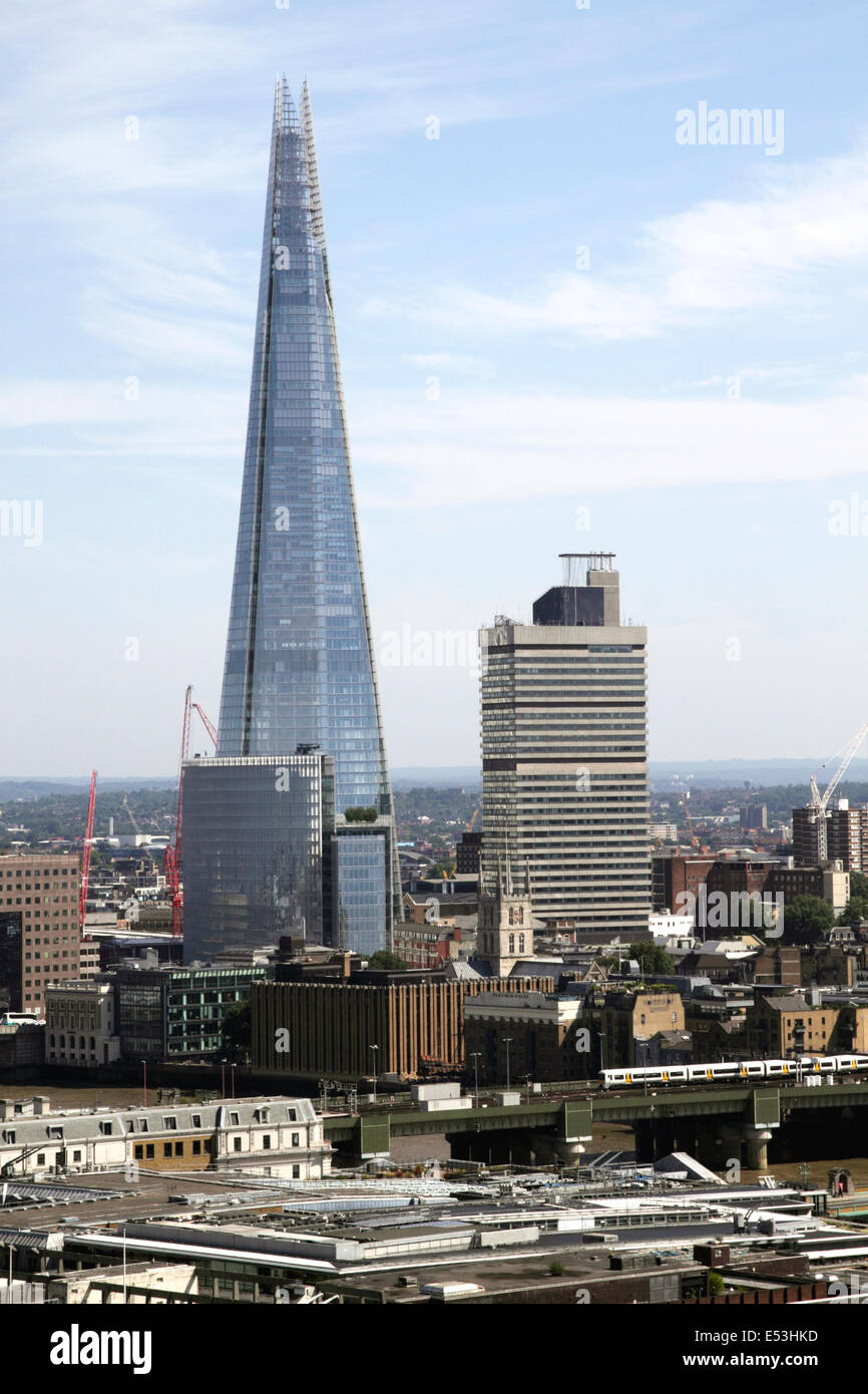 Aerial view of the Shard London Stock Photo - Alamy