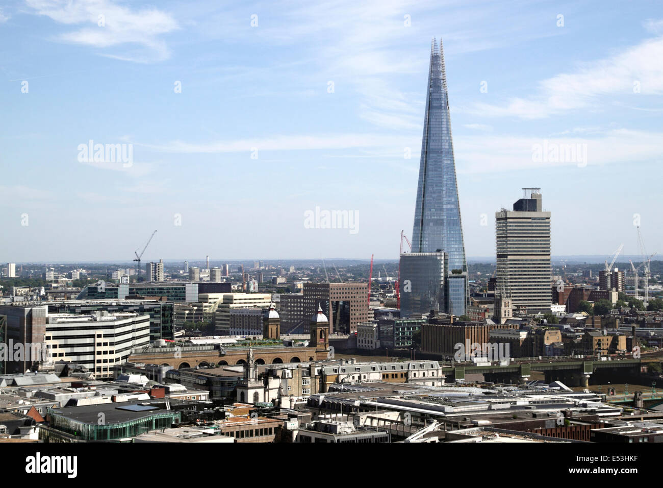 Aerial view of the Shard London Stock Photo - Alamy