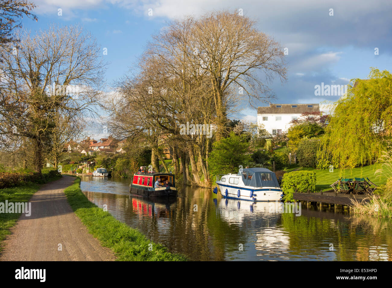 The Lancaster canal at Hest Bank, Lancashire Stock Photo - Alamy