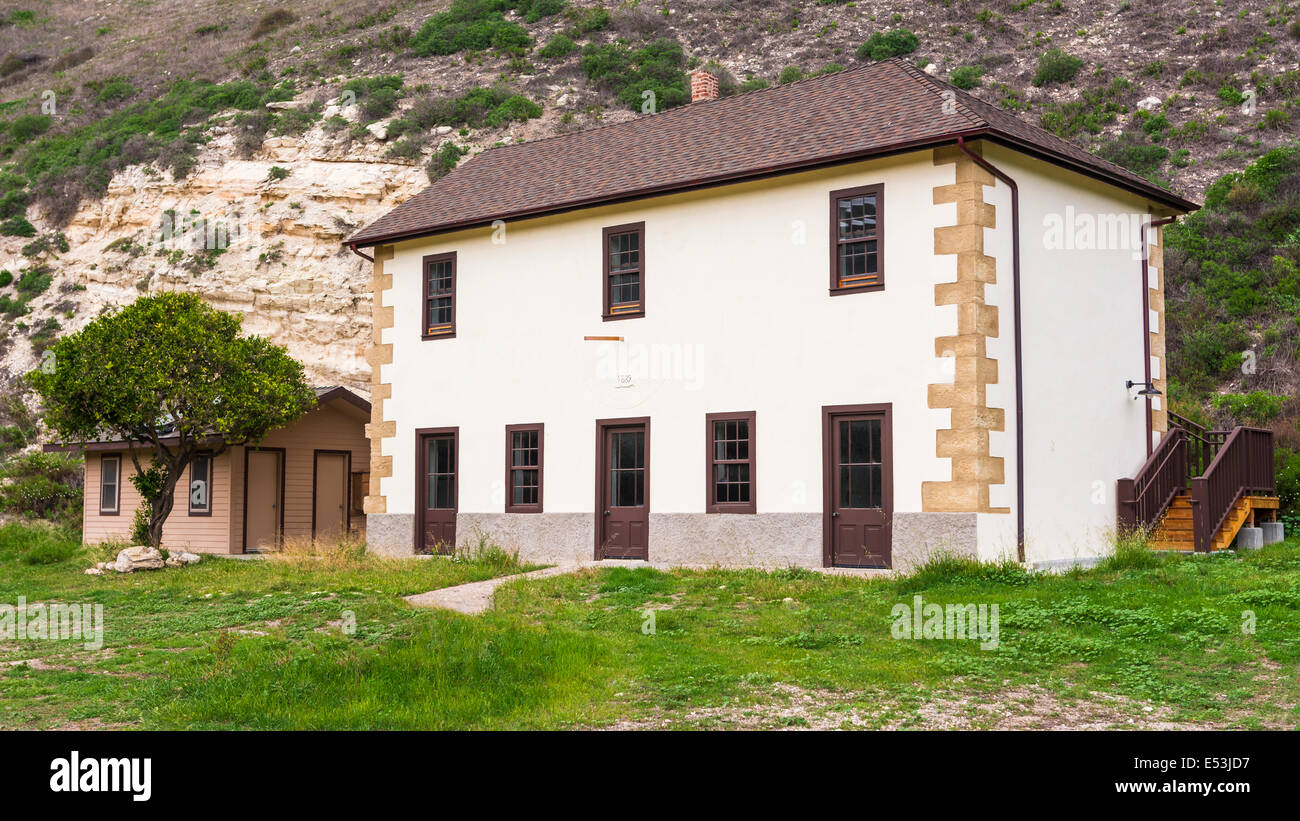 Ranch house at Smugglers Cove, Santa Cruz island, Channel Islands ...