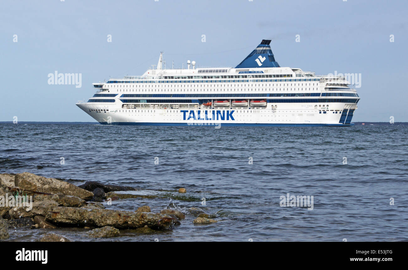 Tallink ferry Silja Europa off Helsinki in Finland Stock Photo - Alamy