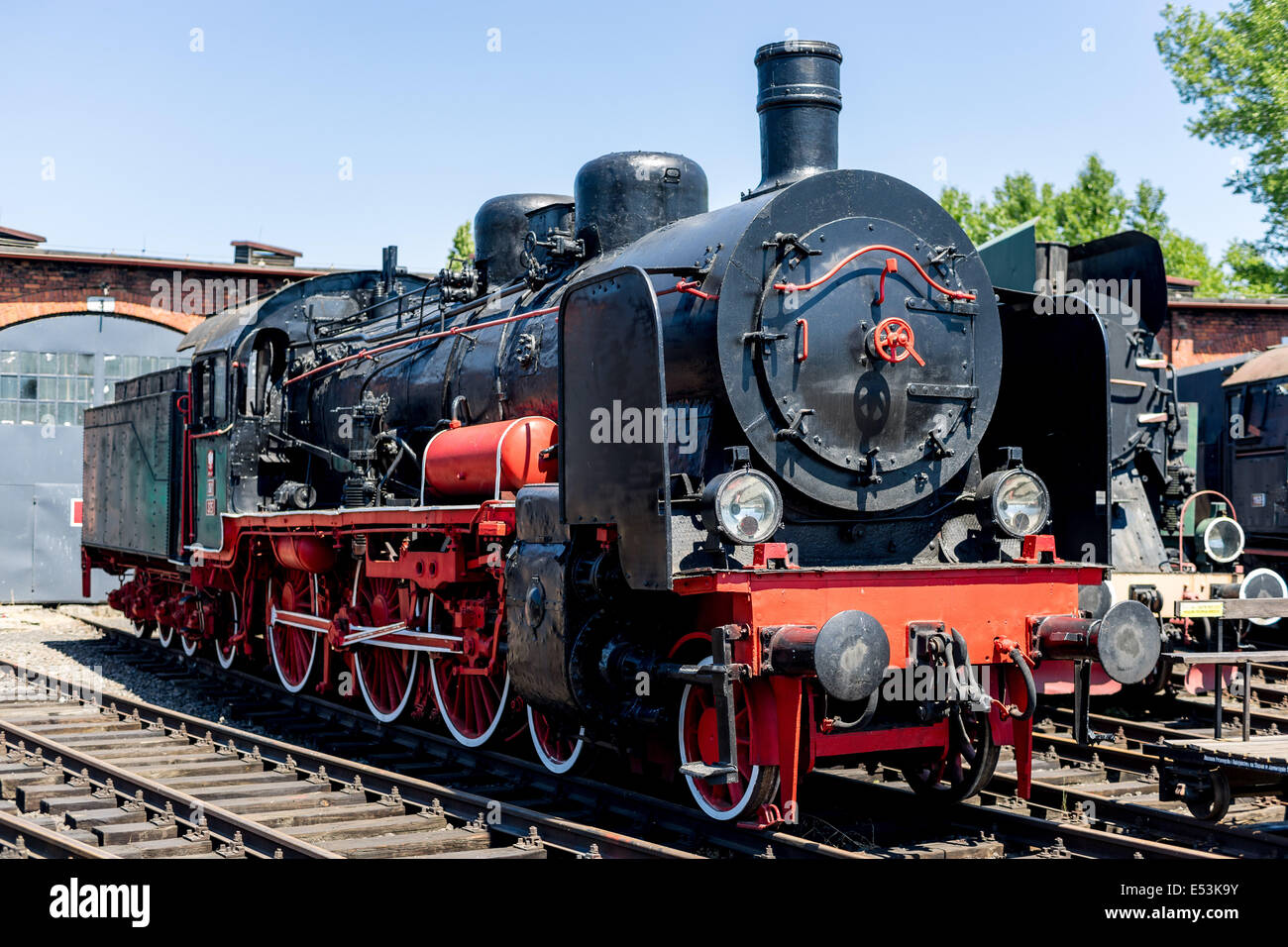 Old steam engine locomotive Stock Photo - Alamy