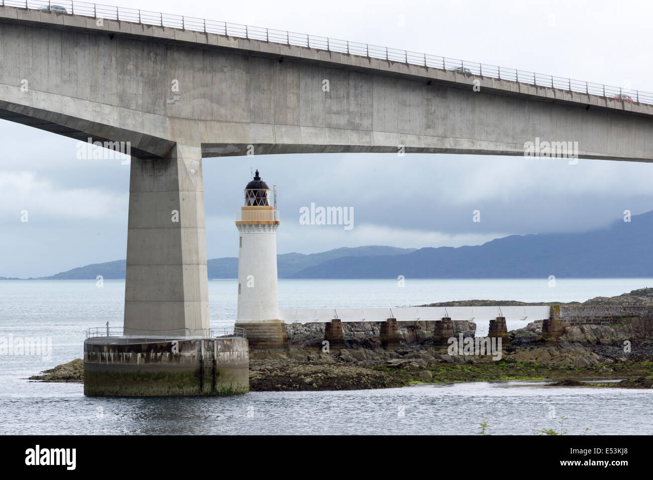 The Skye Bridge and Kyleakin Lighthouse On Eilean Bàn, or "White Island ...