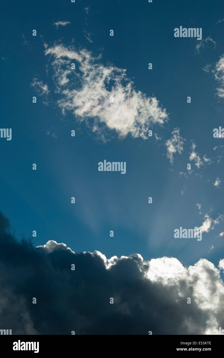 Blue Sky, Clouds, Great Smoky Mtns NP, TN-NC Stock Photo - Alamy