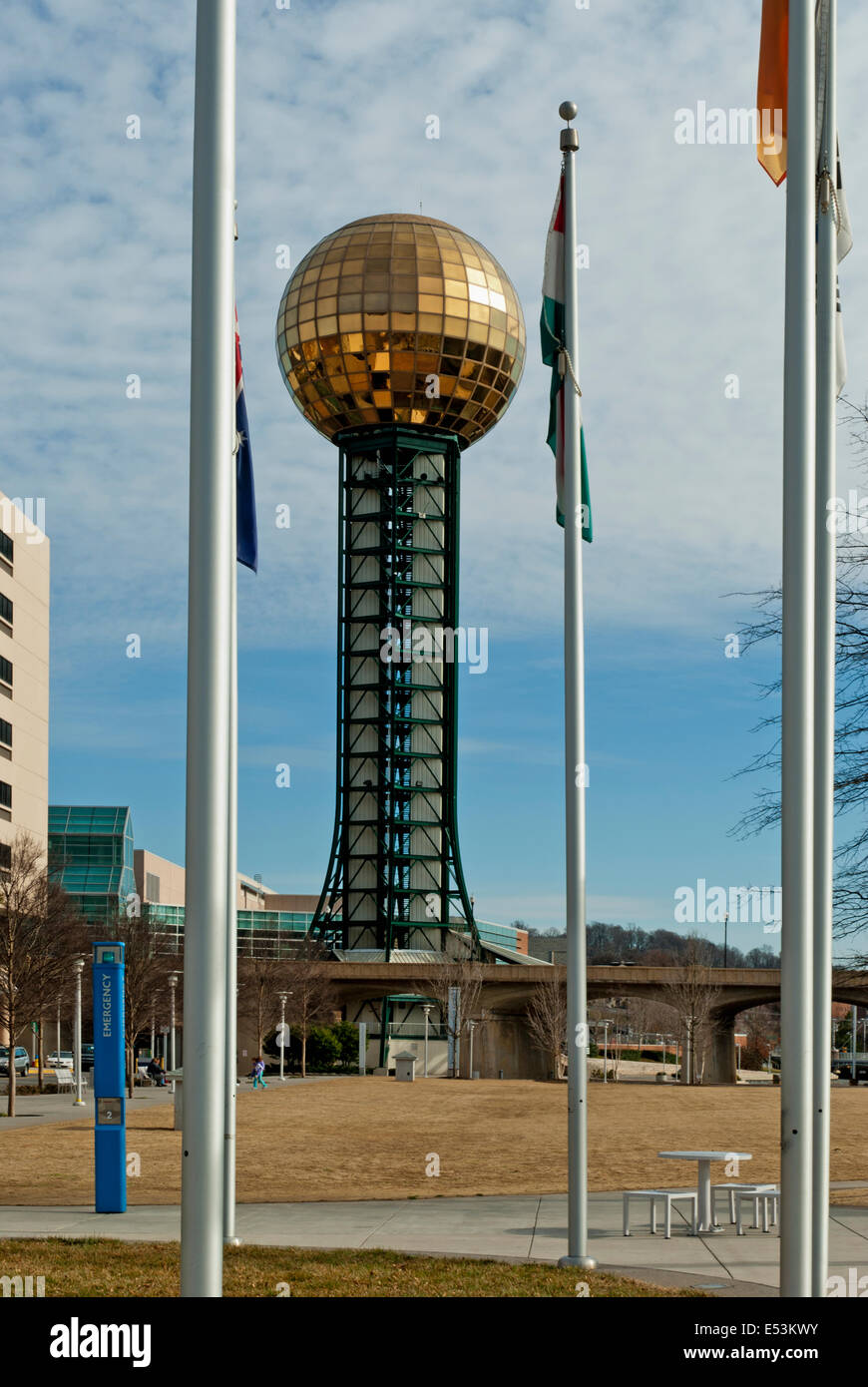 Worlds Fair Park, Sunsphere, Knoxville, Tennessee Stock Photo - Alamy