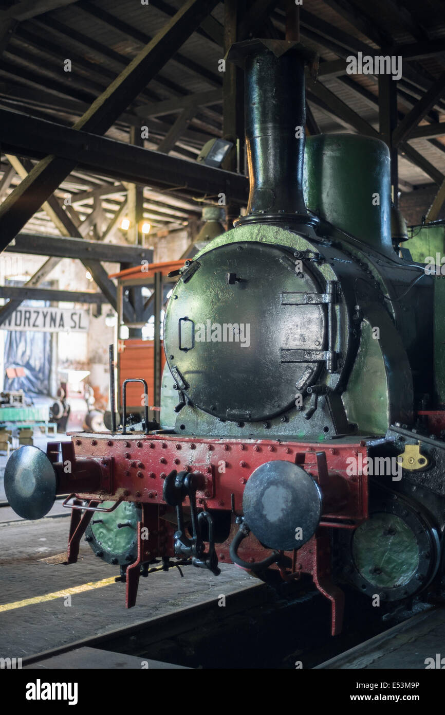 Old steam engine german locomotive from 1890 Stock Photo - Alamy