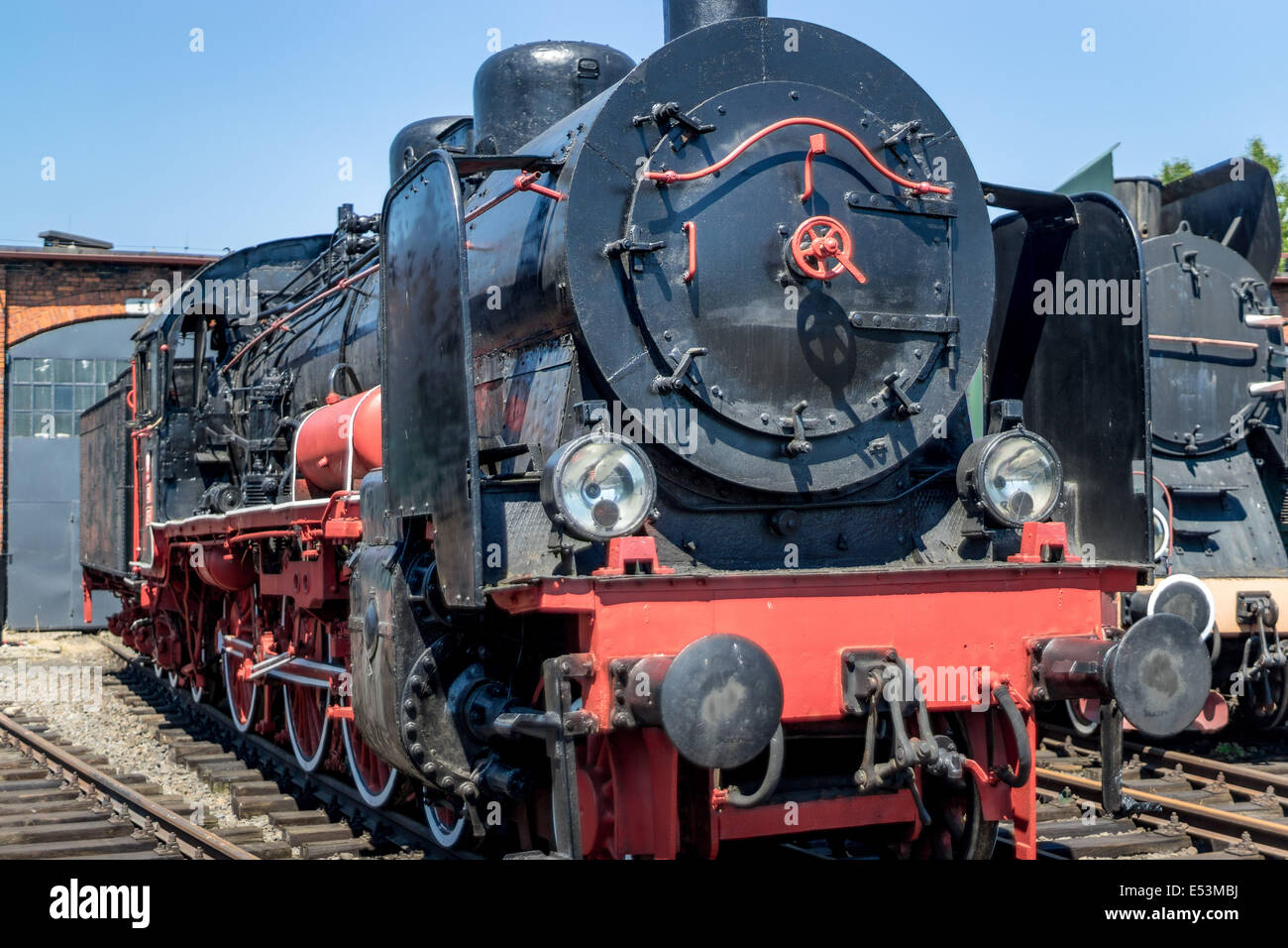 Old steam engine locomotive Stock Photo - Alamy