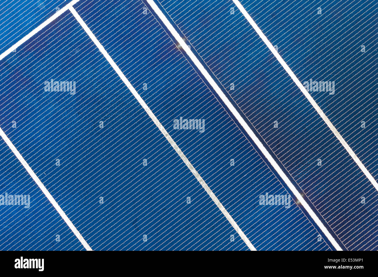 photovoltaic panel cells close up Stock Photo - Alamy