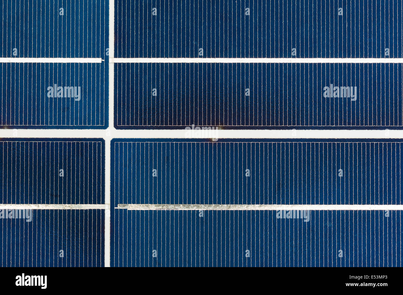 silicon panel cells close up top view Stock Photo - Alamy