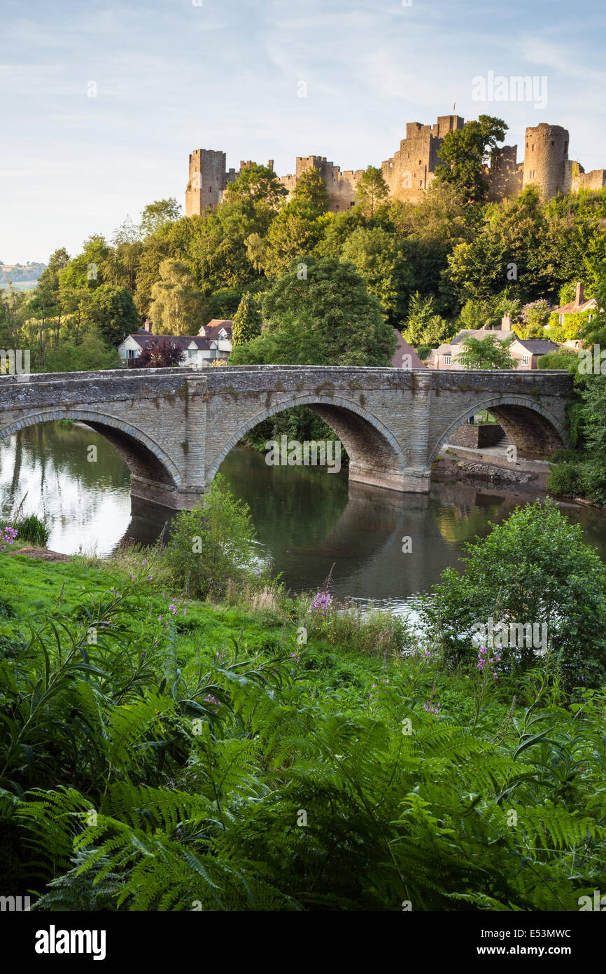 Ludlow castle river teme shropshire hi-res stock photography and images ...