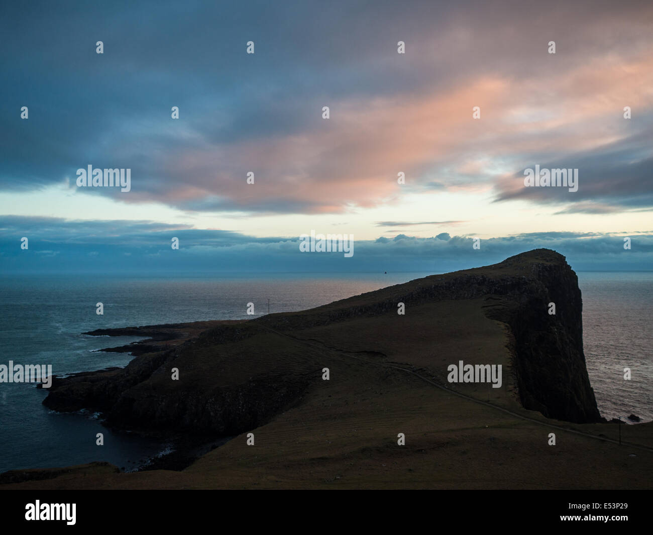 Neist Point at sunset Stock Photo - Alamy